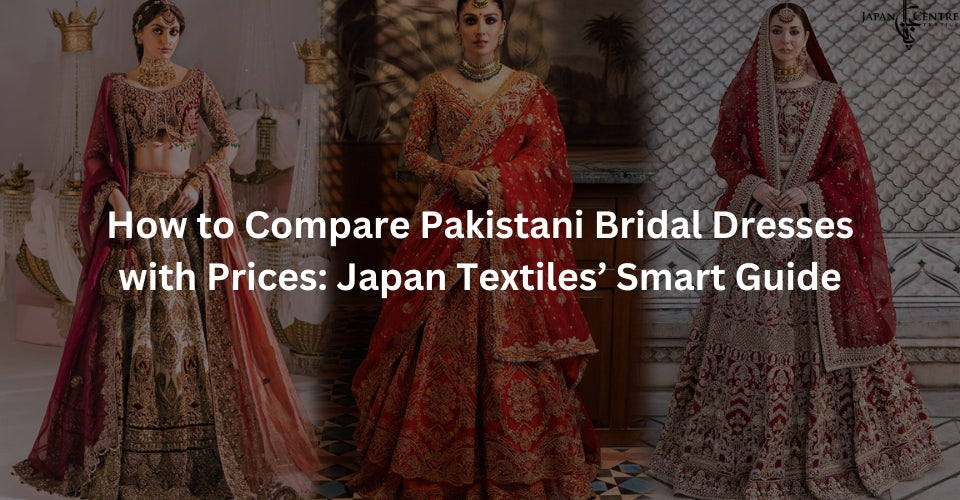 How to Compare Pakistani Bridal Dresses with Prices: Japan Textiles’ S ...